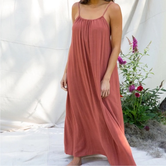 NATURAL LIFE | Dresses | Natural Life Rust Boho Maxi Dress Viscose ...